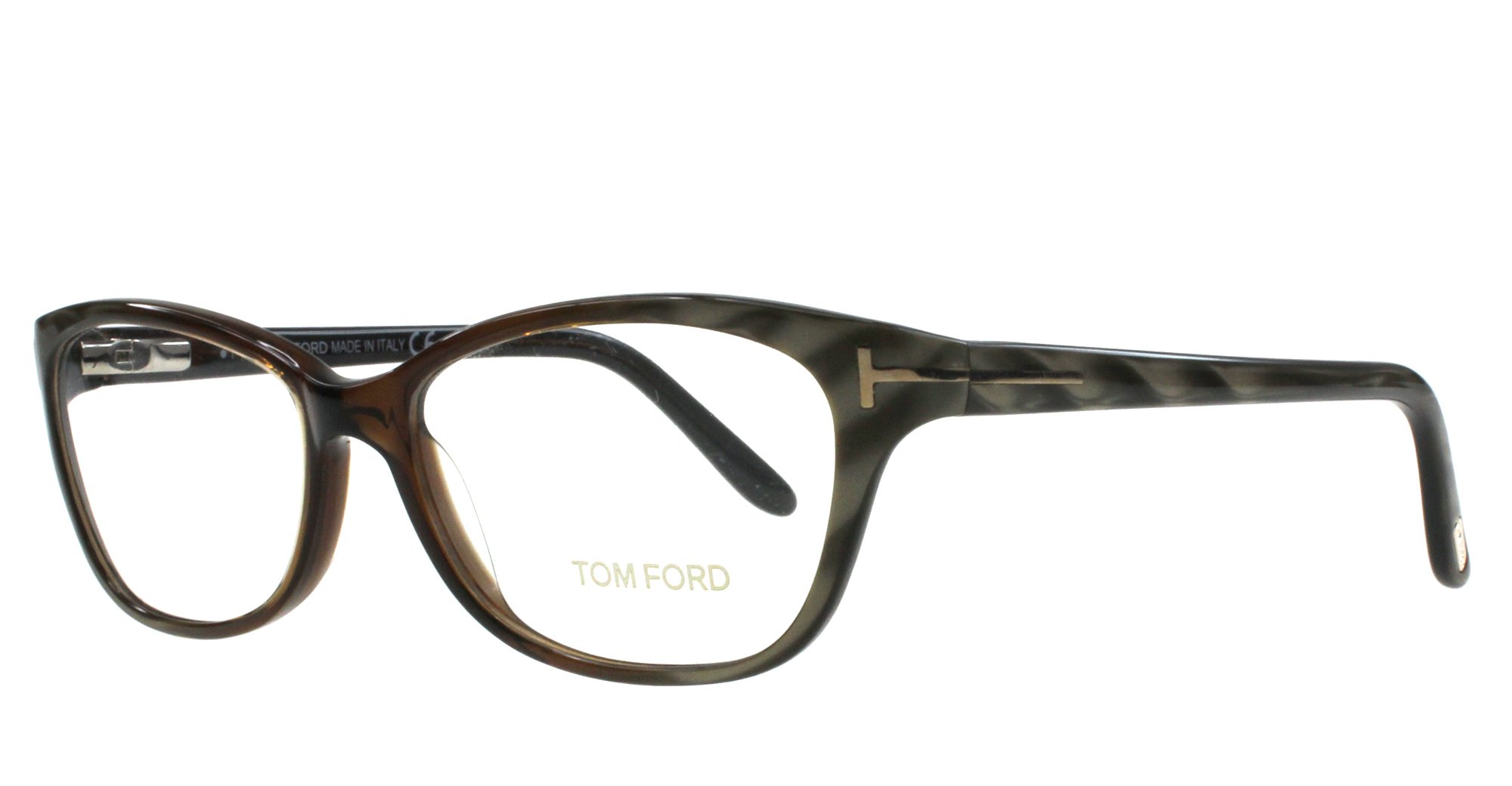 Tom Ford Classic Eyeglasses TF5142 050 Brown/Olive Green 54mm FT5142