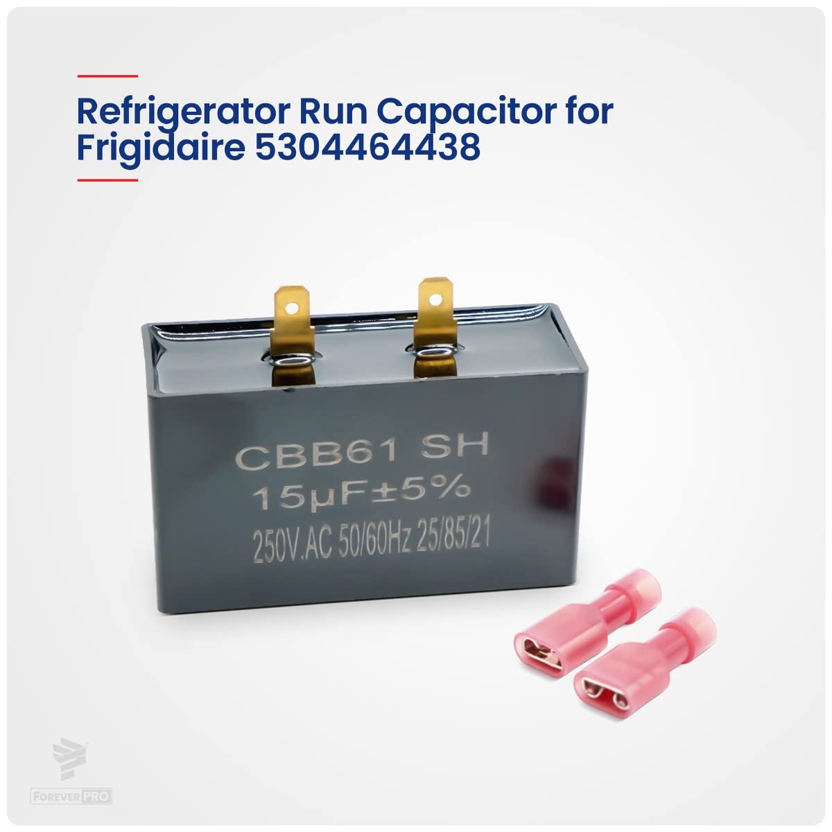 SUPPLYZ Direct Replacement for Frigidaire 5304464438 Refrigerator Compressor Run Capacitor 218909913 1381223 216236200 216236300