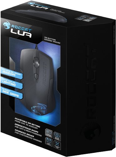 ROCCAT ROC-11-310-AM LUA Tri-Button Gaming Mouse, Black