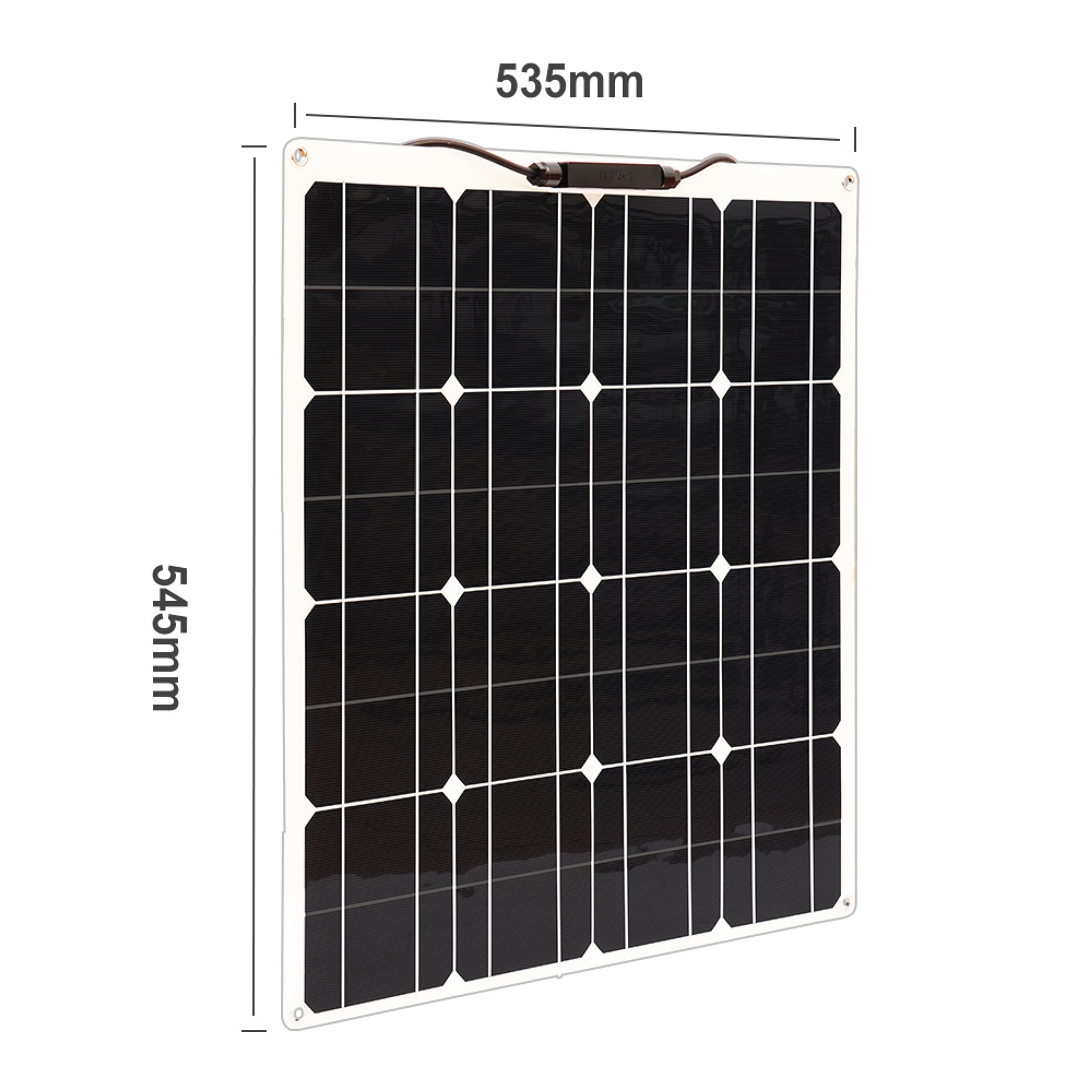 Socentralar 50W Flexible solar panels 16V Monocrystalline solar panelsSuitable for touring caravans, roofs, boats