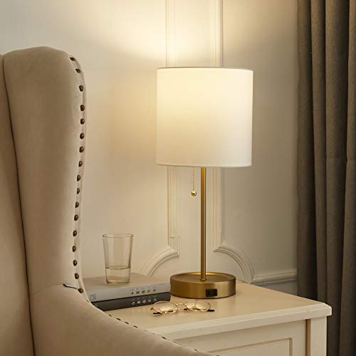 Urban Lifestyle Stick Lamp with Gold Metallic Catch-All Base, Model: NK640680