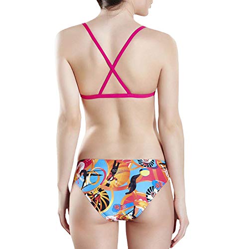 Speedo Womens Crossback Two Piece Bikini - 34
