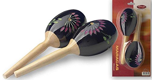 Stagg MRW-19 Wooden Maracas 19cm, Black