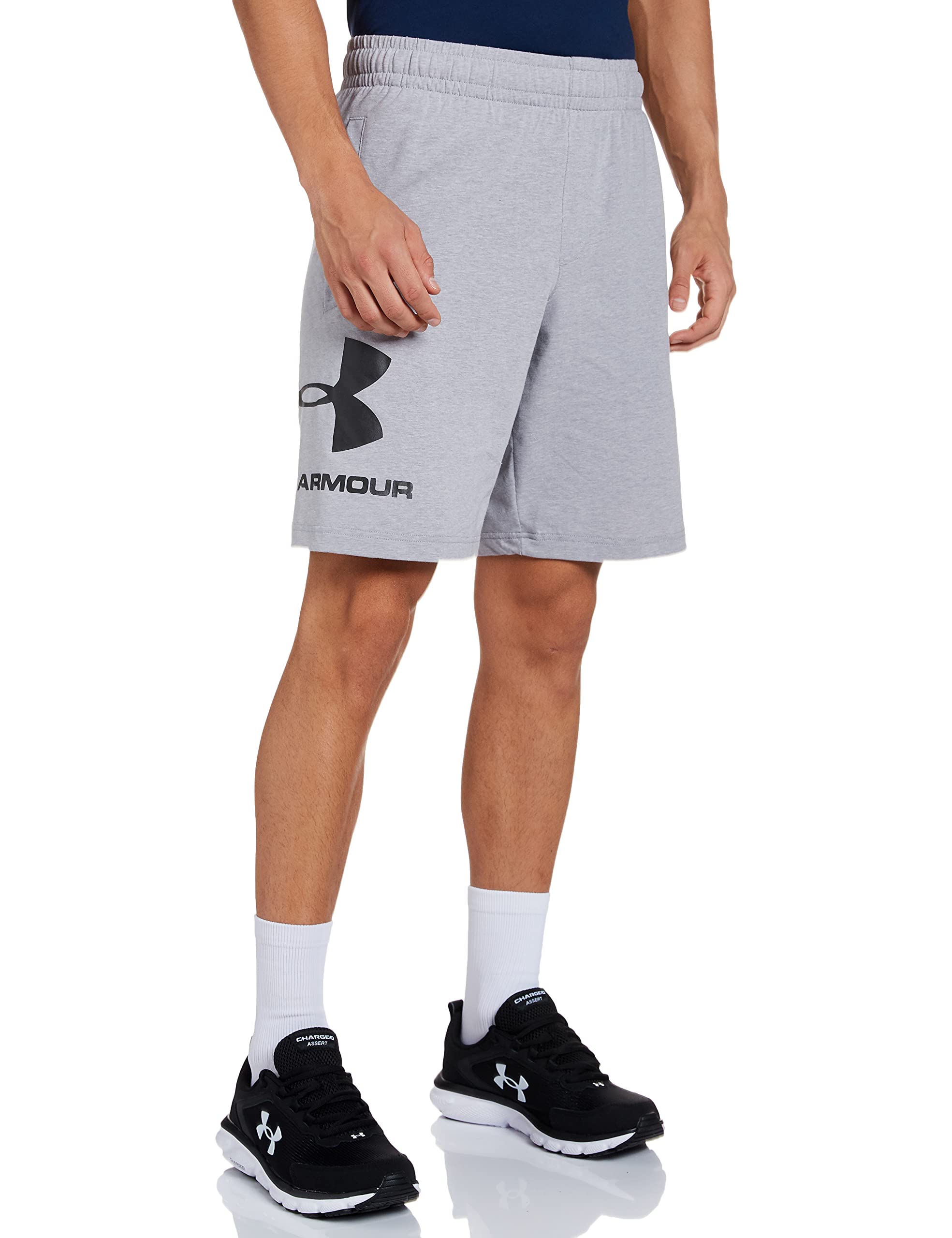 Under Armour UA Sportstyle Cotton Graphic SM STEEL LIGHT HEATHER