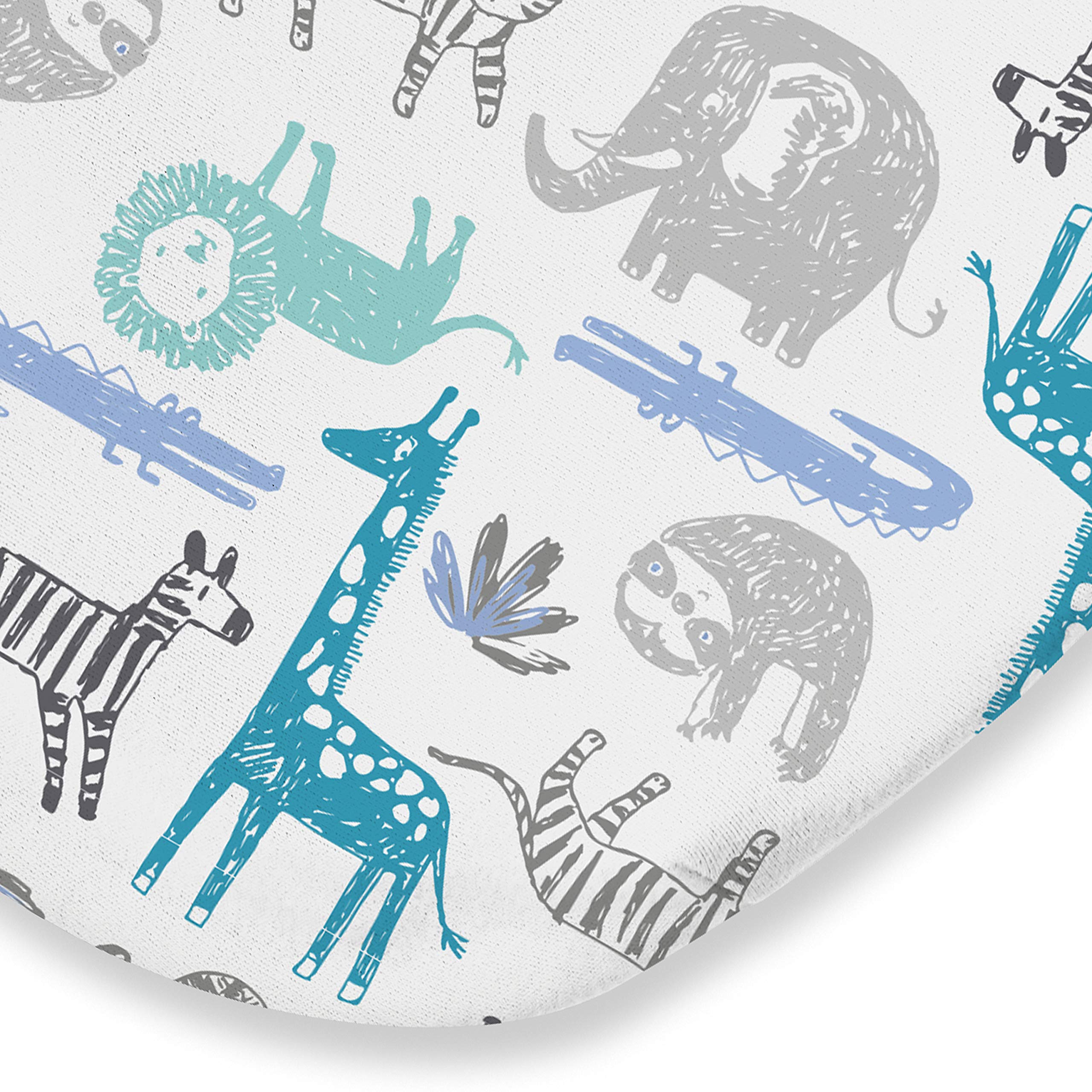 SwaddleMe Original Organic Swaddle, It's Zoo Cute, Small (0-3 Months, 7-14 Lbs, Up To 26"), (Pack of 2), Small (0-3 months)