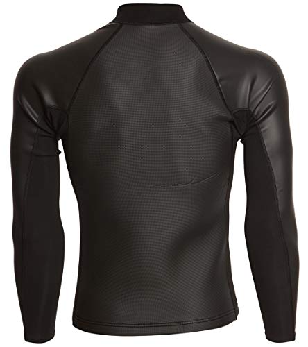 Xcel MensAxis 2/1mm Sharkskin Long Sleeve Front Zip Wetsuit Jacket (Black, XX-Large)