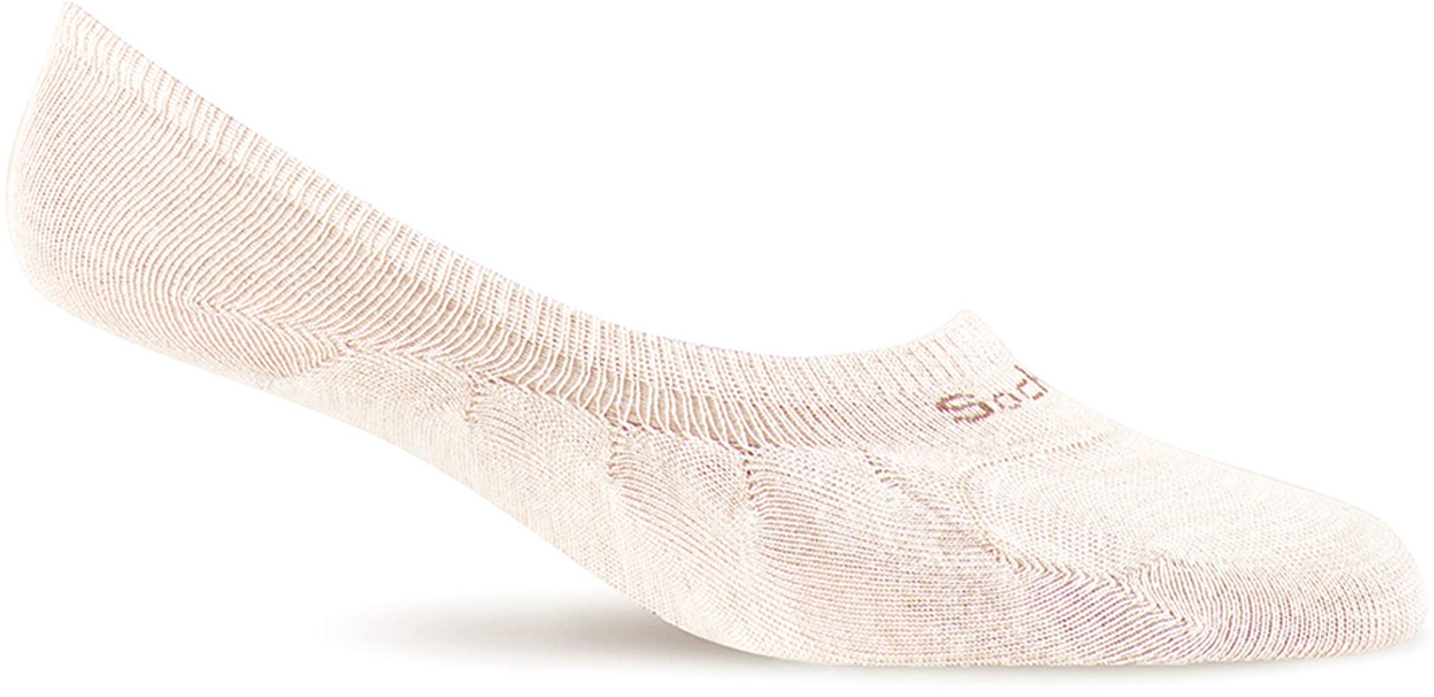 Sockwell Women's Undercover No Show Essential Comfort Sock, Natural - S/M