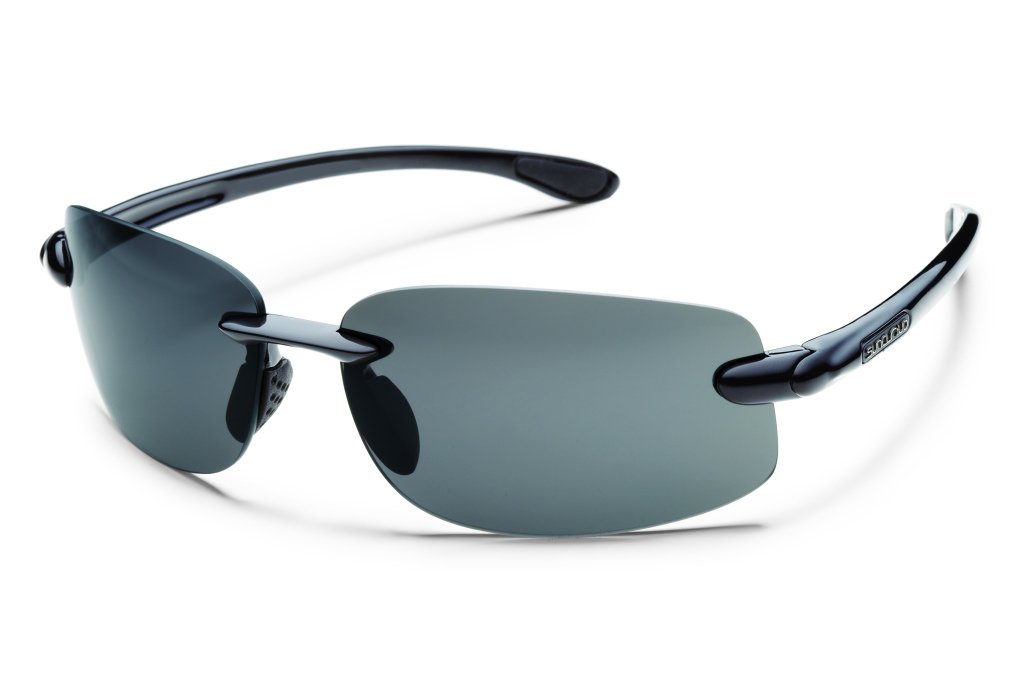 Suncloud Optics Excursion Sunglasses (Black with Gray Polarized Lens)