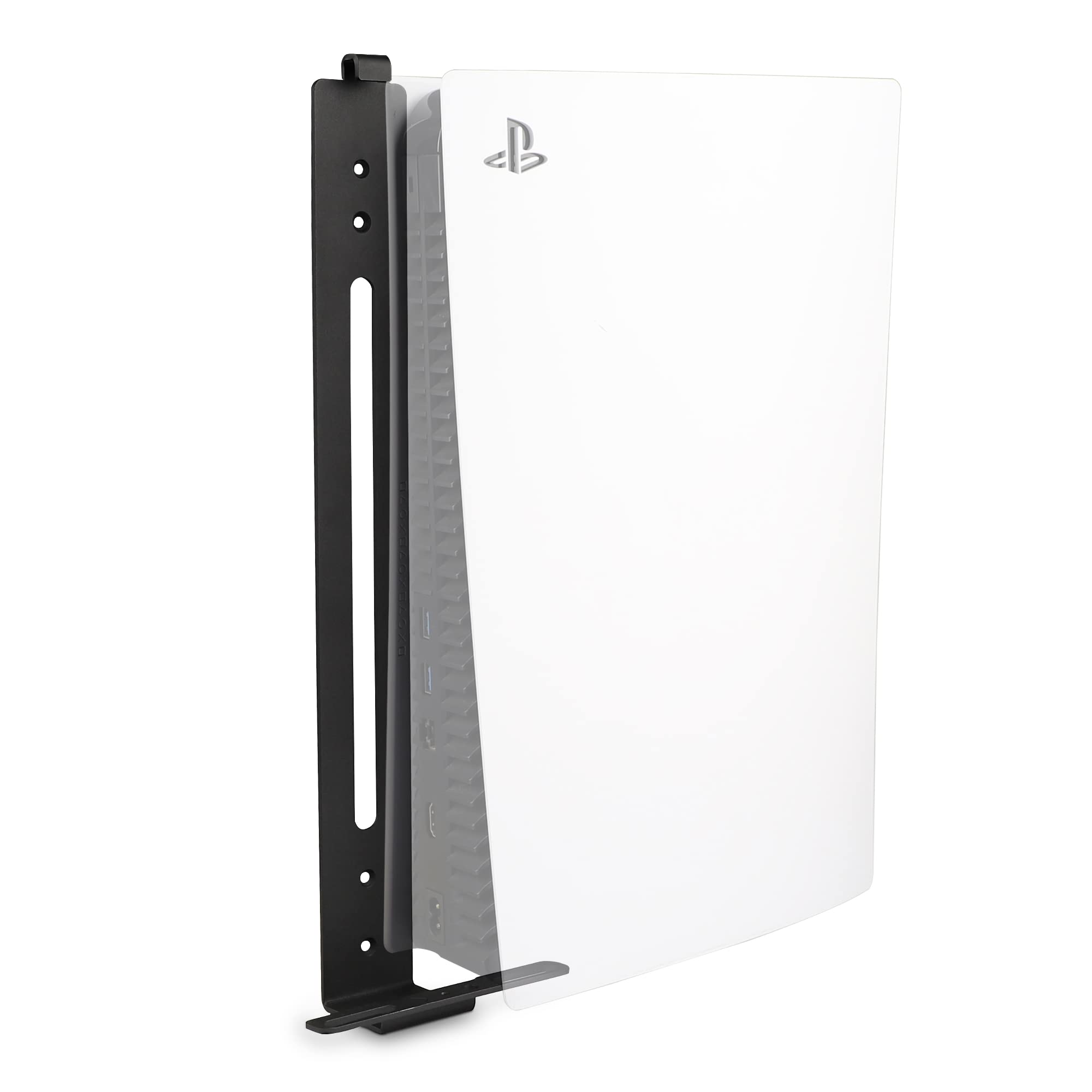 Xahpower Wall Mount for PS5, Steel Wall Mount for Playstation 5 Disc and Digital Versions (Black)