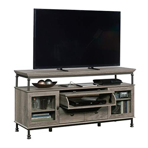 Sauder Canal Street Entertainment Credenza, For TV's up to 60", Northern Oak Finish