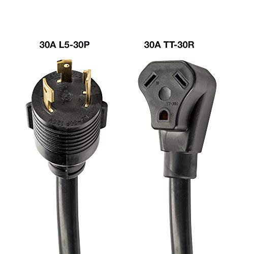 Westinghouse 3015425C 25' Generator Cord, 30A 120V L5-30P to TT-30R