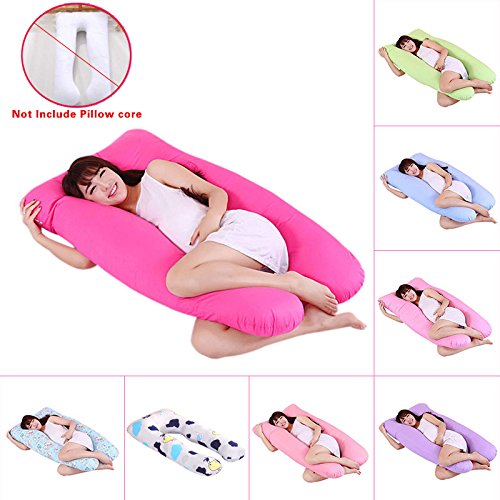 Yumfr New Maternity Pregnancy Boyfriend Arm Body Sleeping Pillow Case Covers Sleep U Shape Cushion Cover