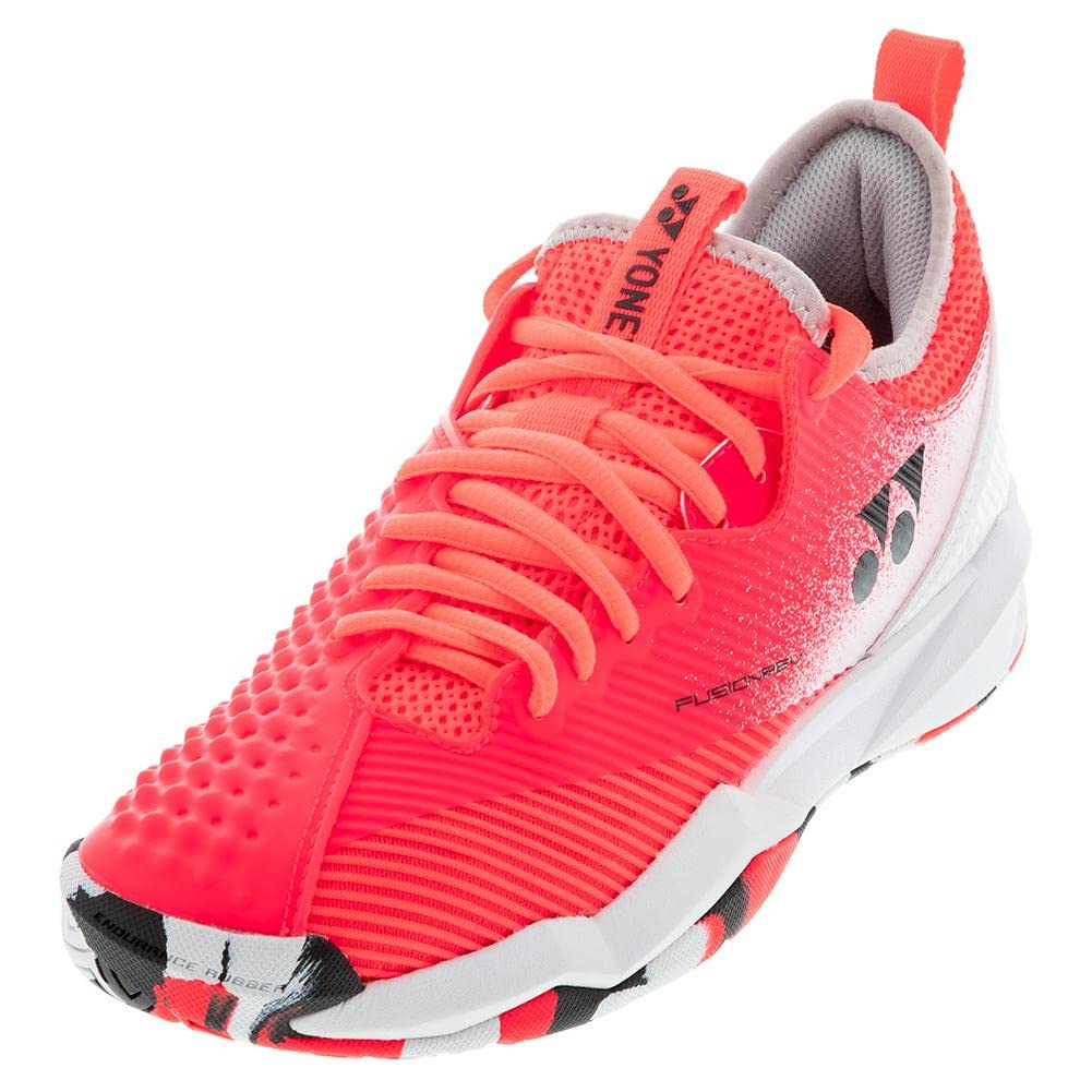 YONEX Men's FusionRev 4 Tennis Shoe, Red/White (US Size 13)