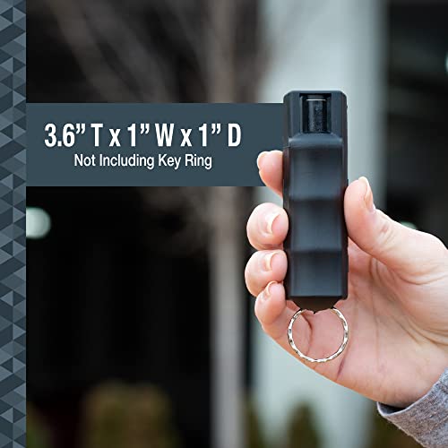 SABRE Self-Defense Kit with Pepper Spray and Stun Gun with Flashlight, 25 Bursts, 10-Foot (3-Meter) Range, Painful µC Charge, 120 Lumens, Rechargeable Battery, Safety Switch