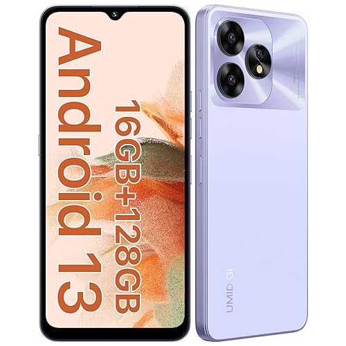 UMIDIGI A15C (8+8GB RAM+128GB ROM) Android 13 NFC Unlocked Cell Phone,48MP Ultra-Clear AI Camera Mobile Phone,5000mAh Battery Smartphone,6.7" HD Full View Display Dual Unlock Phone-Lavender Purple…