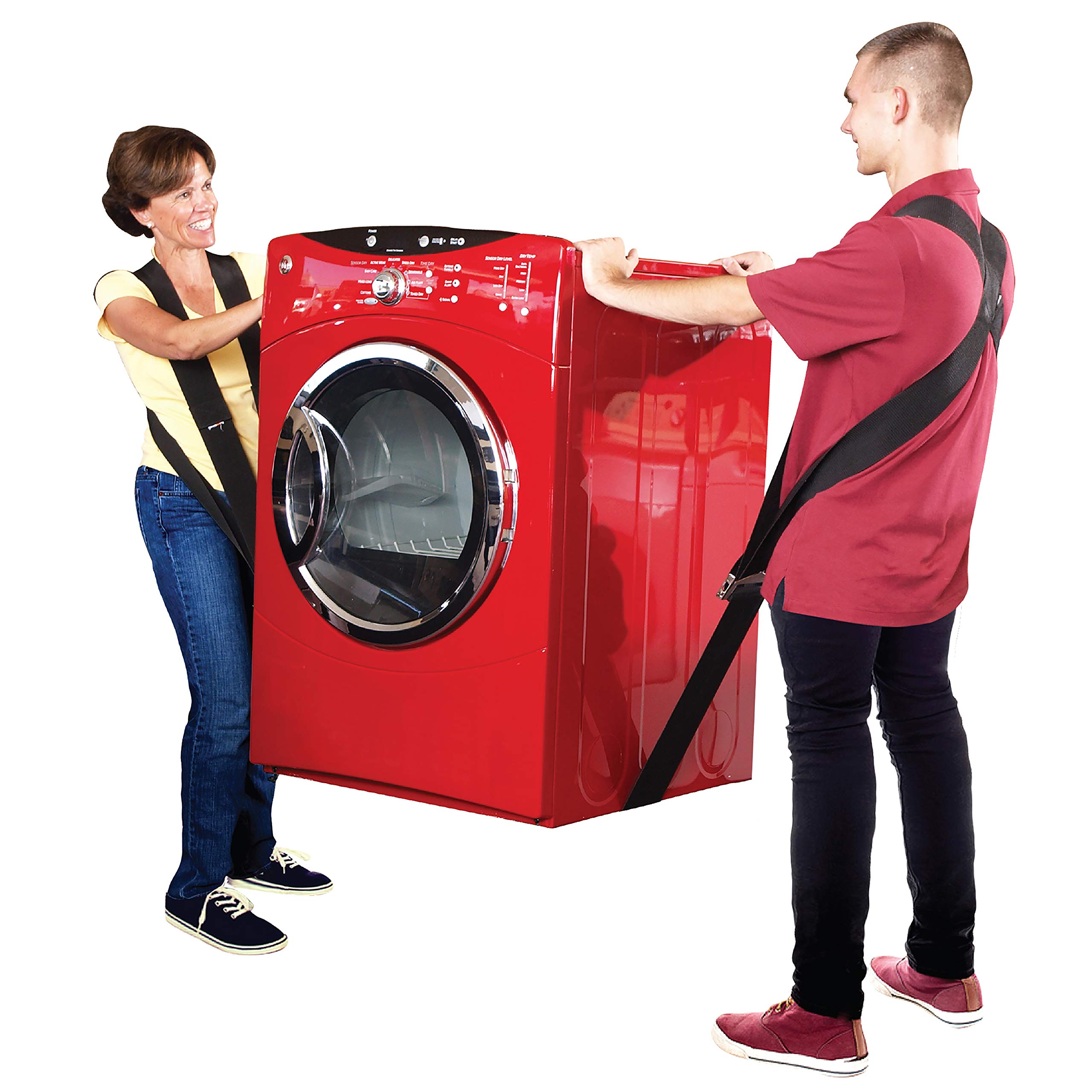 SAMSUNG 27" Wide Laundry Riser Pedestal Stand Bundle for 27" Wide Front Load Washer or Dryer + Shoulder Dolly Moving Straps