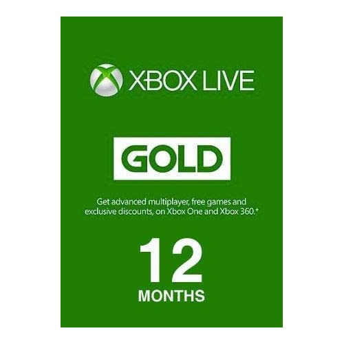 Xbox Live Gold 12 Months Card