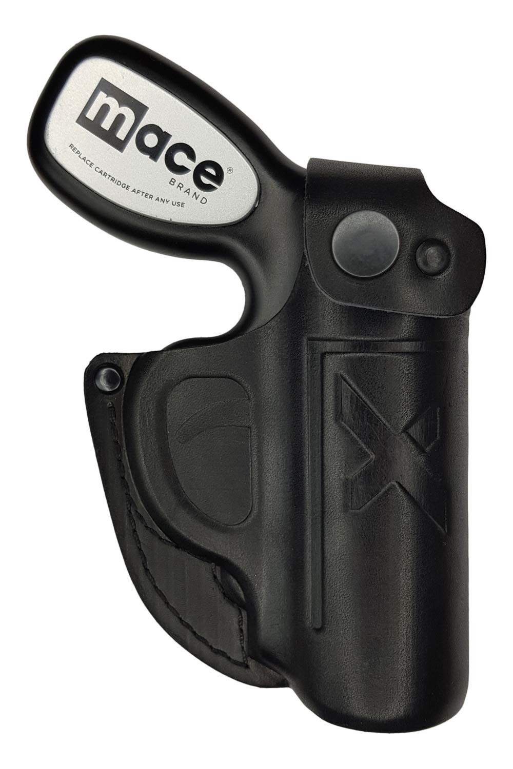VlaMiTex B21 Leather Holster Fits Mace Pepper Spray Gun Black
