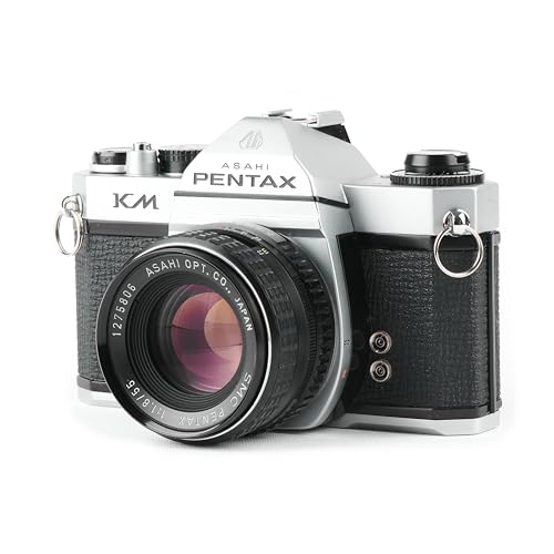 Vintage Asahi PENTAX KM 35mm SLR Film Camera W/ SMC Pentax 1:1.8 55mm Lens