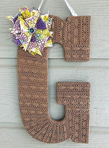 Tightly Wound Designs-Shabby Chic Personalized Door Hanger