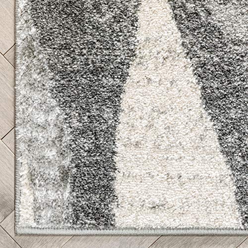Well Woven Lisbon Toro Modern Ogee Geometric Ivory 7'10" x 9'10" Area Rug