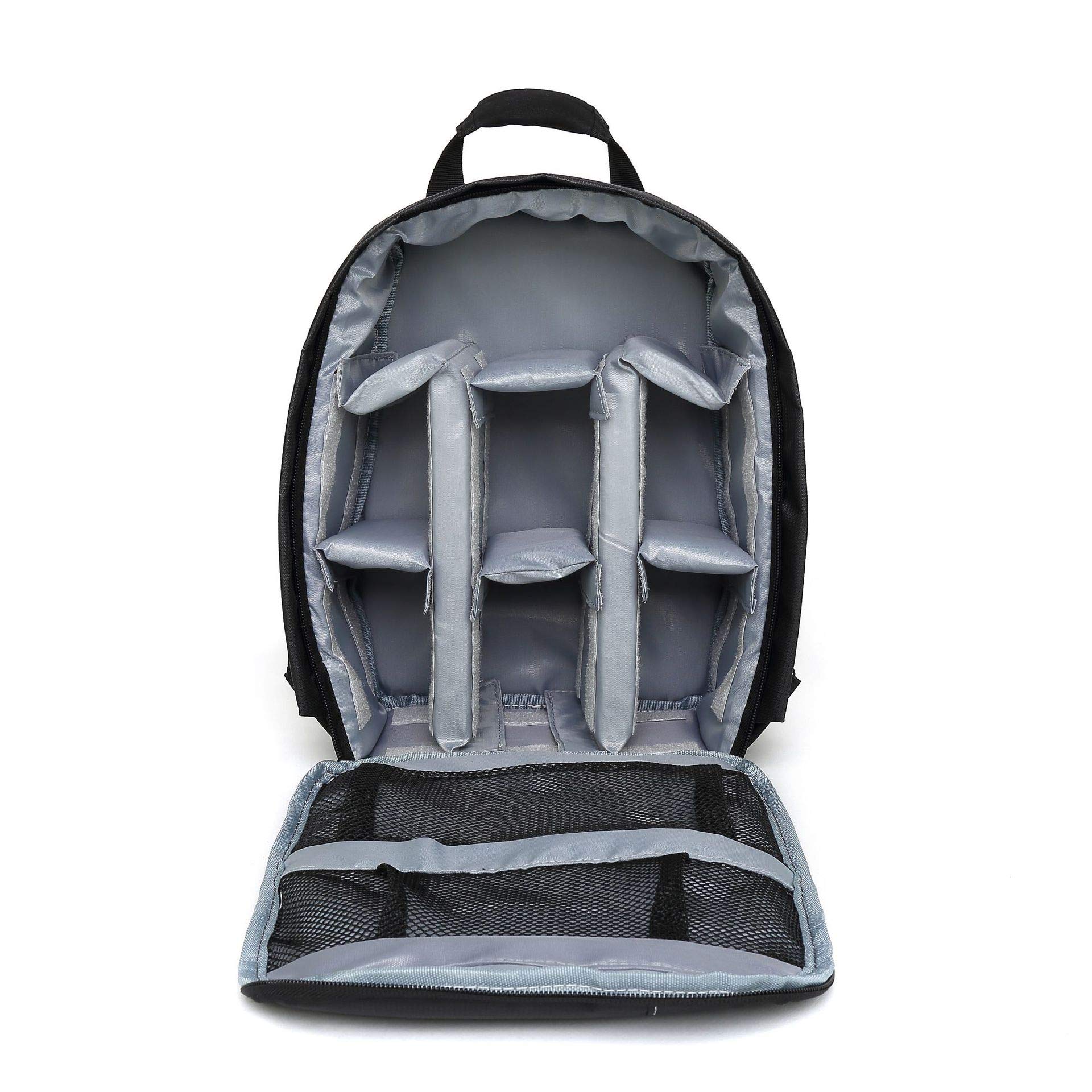 winvin Waterproof SLR/DSLR Camera Backpack Shoulder Bag Travel Case For Canon Nikon Sony Digital Lens (Medium, Grey)