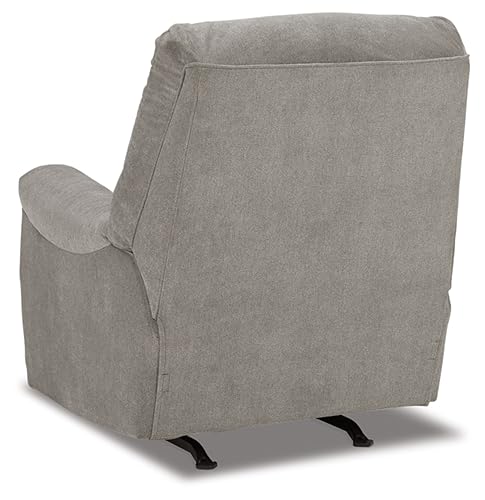 Signature Design by Ashley Miravel Casual Manual Rocker Recliner, Light Gray