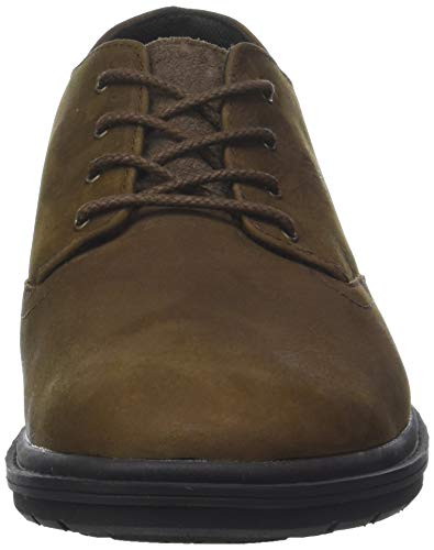 Timberland Men's Oxford Lace-Up Ankle Boots, Brown Dark Brown Nubuck, 45.5