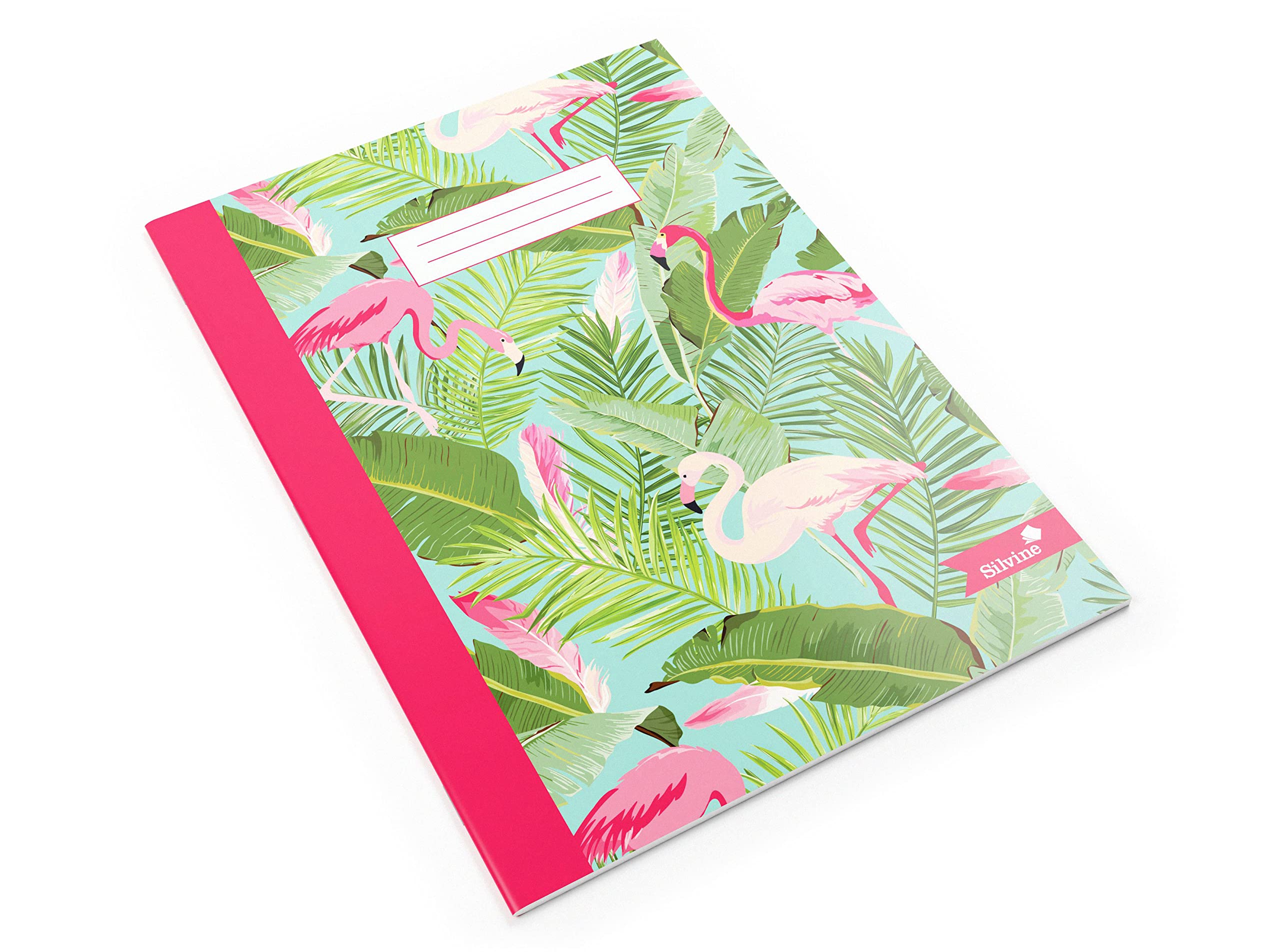 Silvine A4 Notebooks in 4 Assorted Marlene West Designs. 80 Pages, Lined with Margin. Ref NBA4SG [Pack of 12], Summer Garden