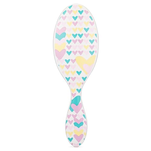 Wet Brush Kids Detangler Hair Brushes - Midi Hearts - Detangling Brush with Ultra-Soft IntelliFlex Bristles Glide Through Tangles with Ease - Pain-Free Comb for All Hair Types