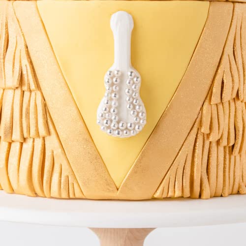 Sweets Indeed Sprinkles, Metallic Sprinkle Mix, Gold Dragée, Silver Dragée, Decoration Only, Perfect for Cake Decorations, Cupcake Topper, 6 ounces (Silver)