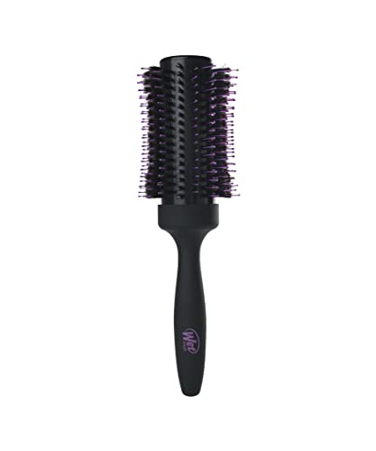 Wet Brush Volume & Body Round Brush for Thick to Coarse Hair - Volumizing Salon Blow-Out with Less Pain, Effort & Breakage - Natural Boar Bristle Detangles Knots, 1.5" Barrel