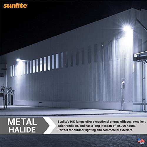 Sunlite MH400/U/MOG M59 Metal Halide Lamp, 400 Watts, Mogul Base (E39), ED37, 12,000 Hour Life Span, 36000 Lumen, Clear Finish, 4000K, 2 Pack