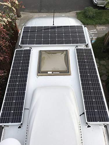 Zamp 90 Watt Long Solar Panel B Stock Airstream Trailer Camper Van Roof Mounted Module Made in USA (Panel and Airstream Mounting Hardware)