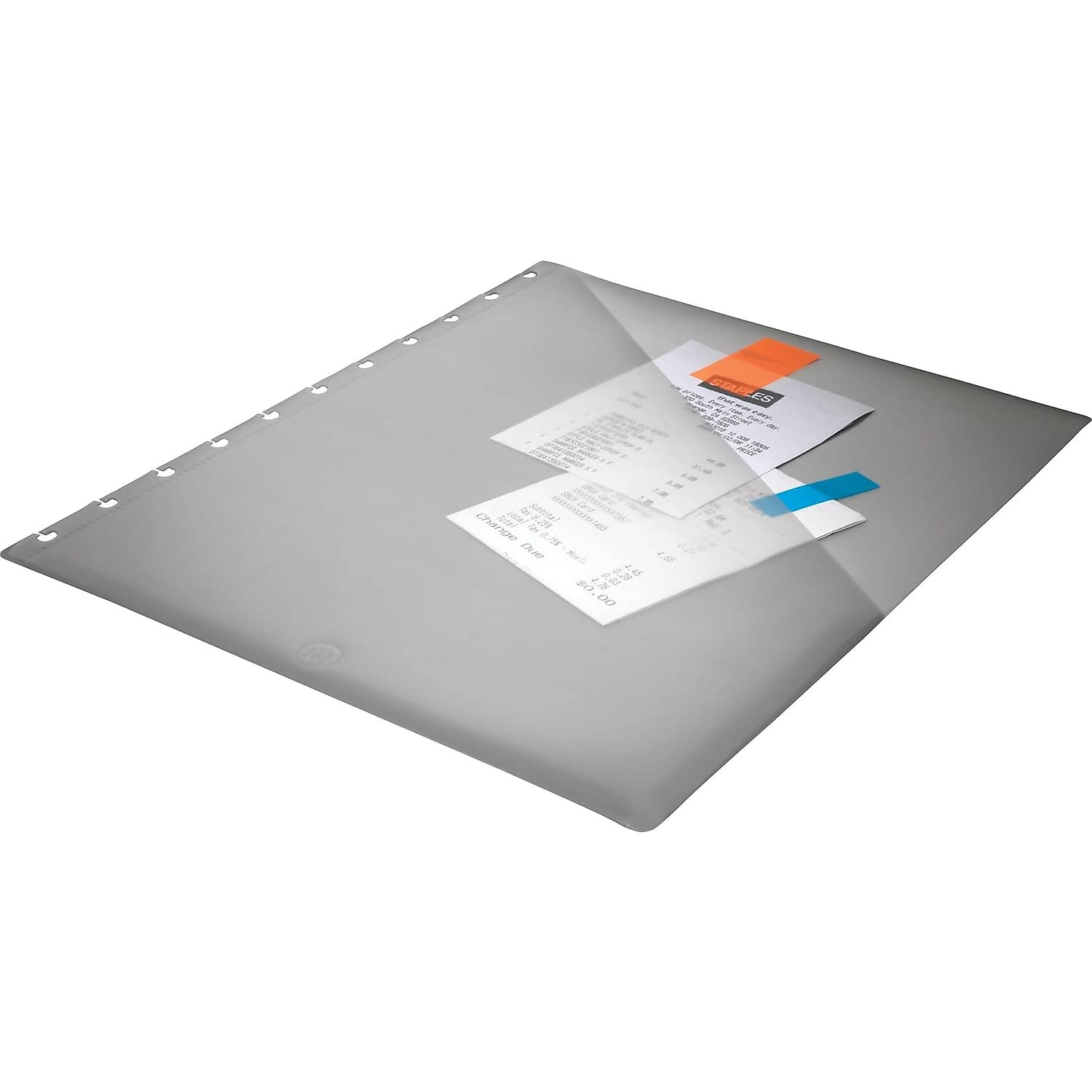 Staples Arc Notebook Dual Pocket Poly Dividers, Letter-sized, Smoke, 2 Pack (20019)