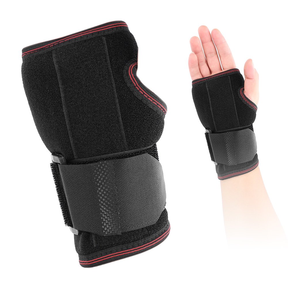 Uxsiya Wrist Support Adjustable Breathable Wrist Brace Splint Ligament Injury Arm Protection Strap Perfect for Carpal Tunnel Arthritis Tendonitis Sprains and More(Right)