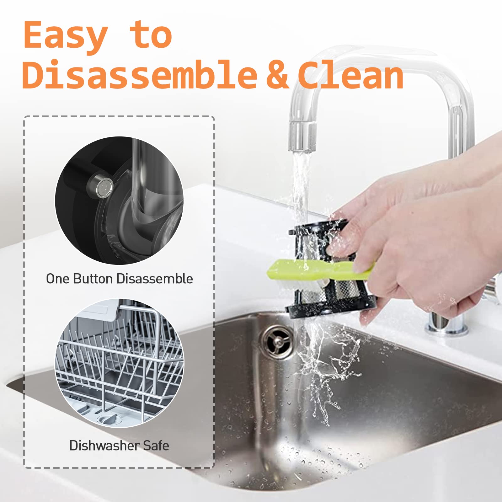 whall Slow Juicer, Masticating Juicer, Celery Juicer Machines, Cold Press Juicer Machines Vegetable and Fruit, Juicers with Quiet Motor & Reverse Function, Easy to Clean with Brush,BPA Free,Black
