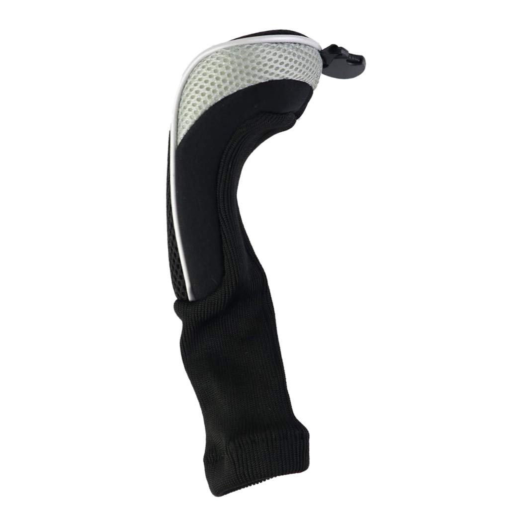 Yiju Premium Mesh Golf Headcover Woods Cover Long Neck Driver, Gray