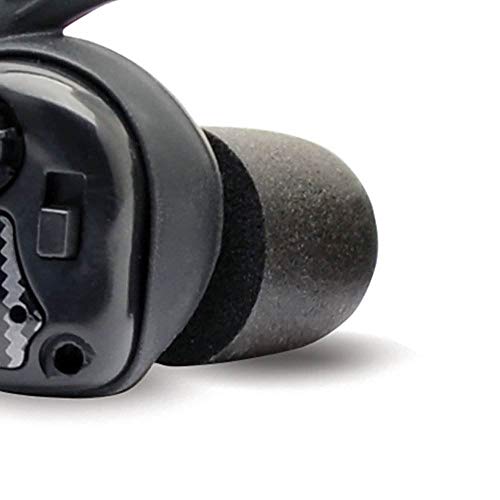 Walker's Silencer Wireless NRR25dB Electronic Sound Suppression Hearing Protection Earbuds for Shooting, Hunting, Range, Black