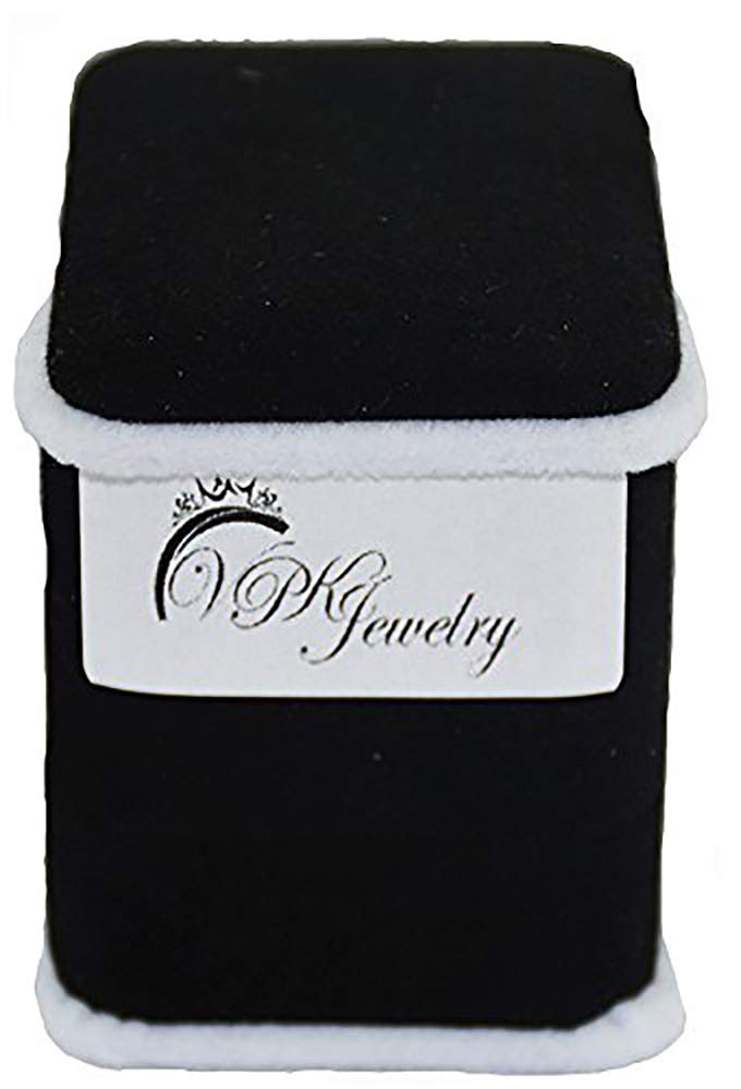VPKJewelry 2.00 ct Real 925 Sterling Silver Wedding Engagement 2 pc set Diamonique CZ Ring Women (4.5)
