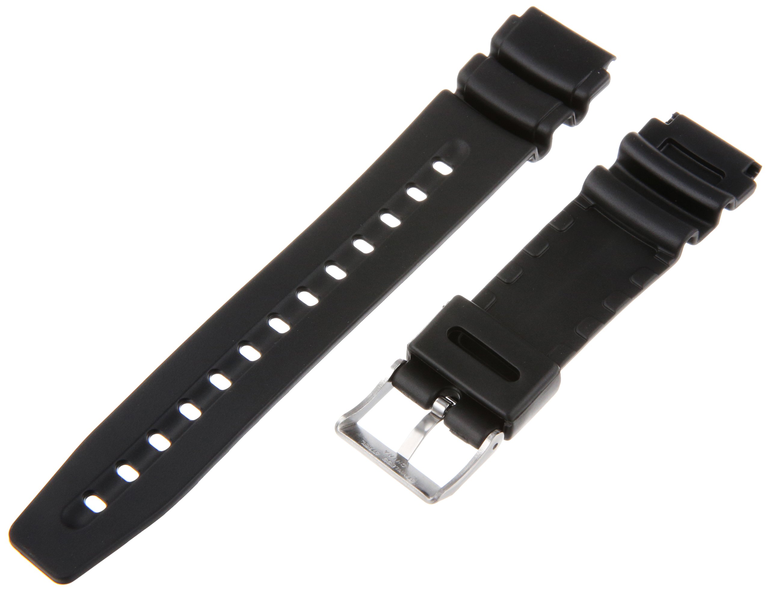 Timex Men's Q7B723 Resin Performance Sport 19mm Black Replacement Watchband