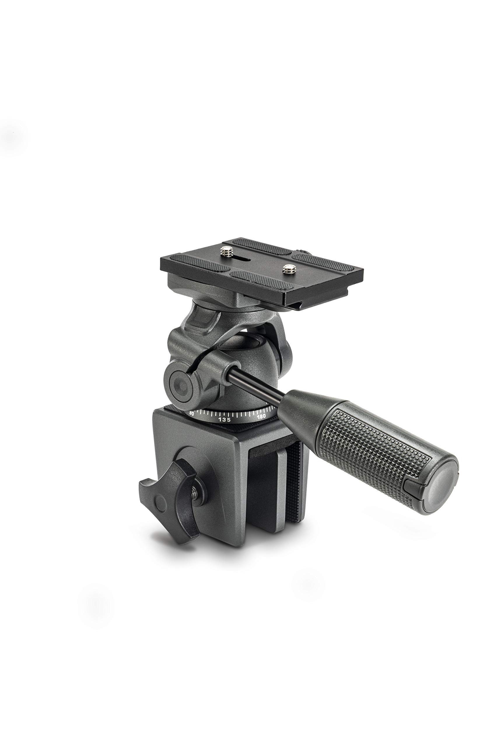 VANGUARD VEO2PH-28WM Metal Window Mount with Panhead and Arca Compatible Quick Release Plate, Dark Grey