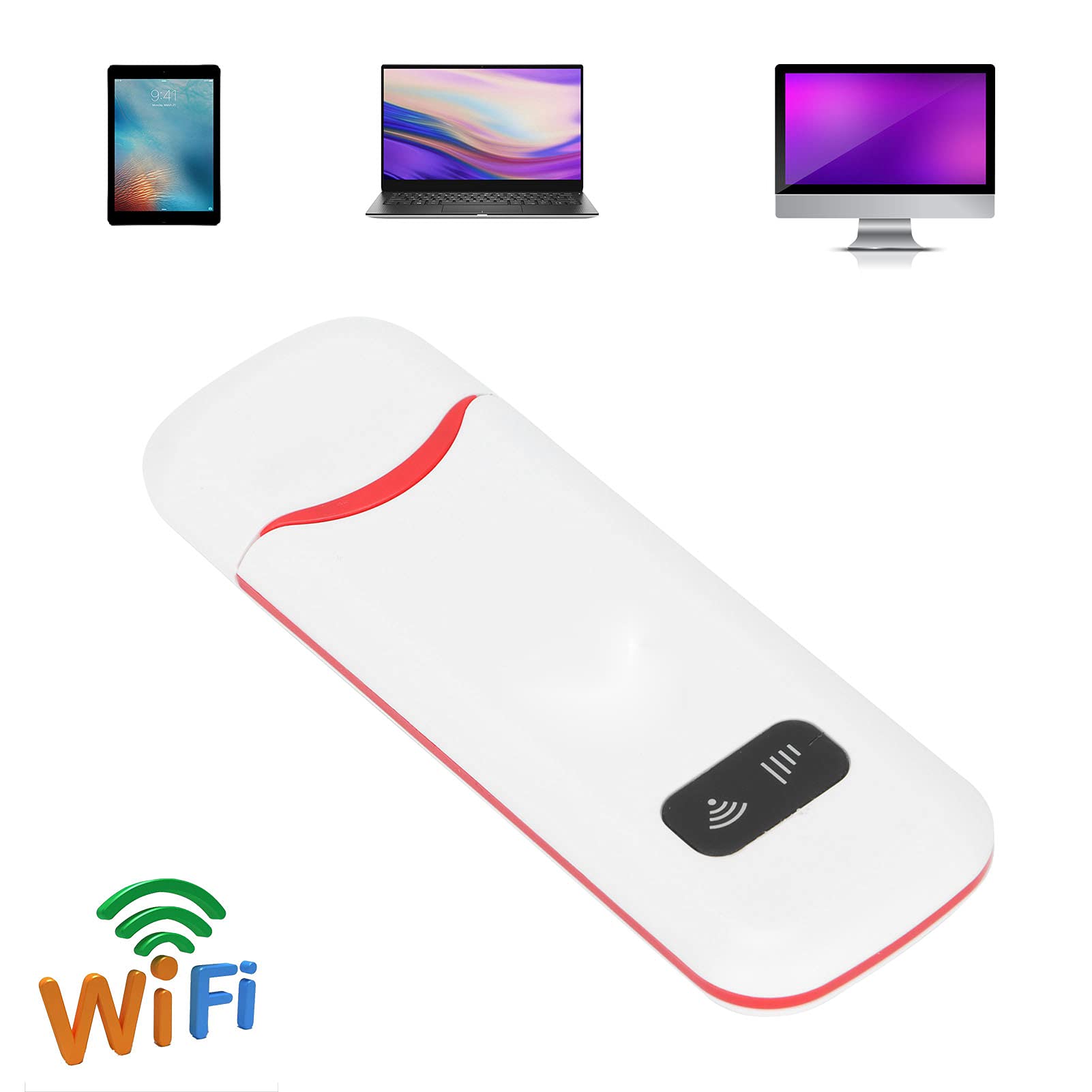 USB WiFi Modem 4G FDD LTE 3G WCDMA Pocket Hotspot Router SIM Card Network Adapter, High Speed Wireless Connection, Built in 4G 3G WiFi Antenna