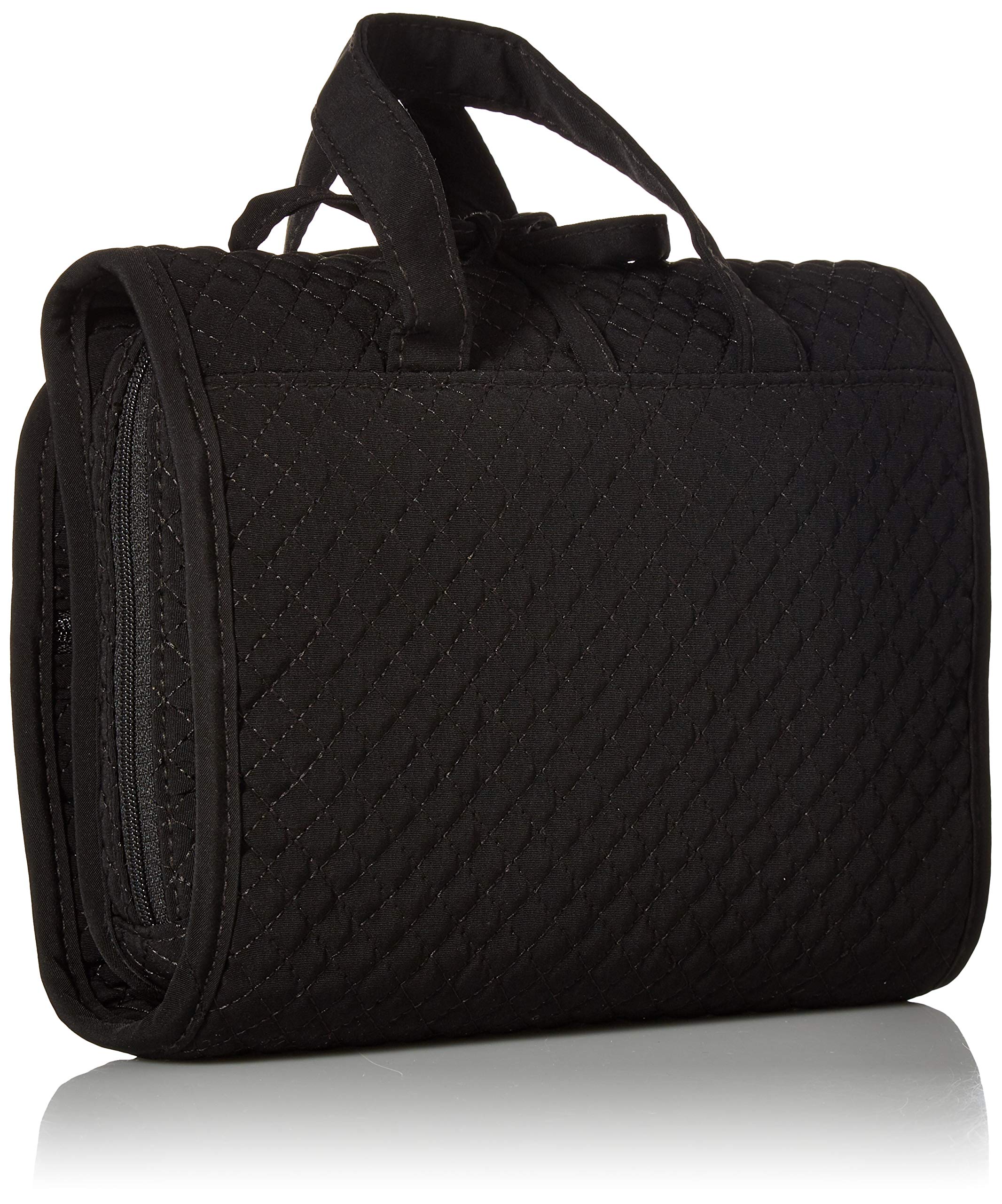Vera Bradley Women's Microfiber Compact Hanging Travel Organizer, Classic Black, One Size