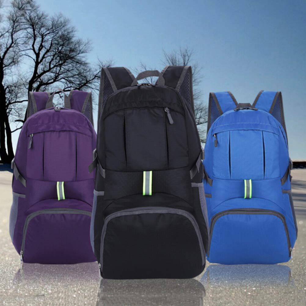 VORCOOL Outdoor Packable Lightweight Backpack Durable Foldable Sports Backpack Daypack for Traveling Hiking Camping (Black)