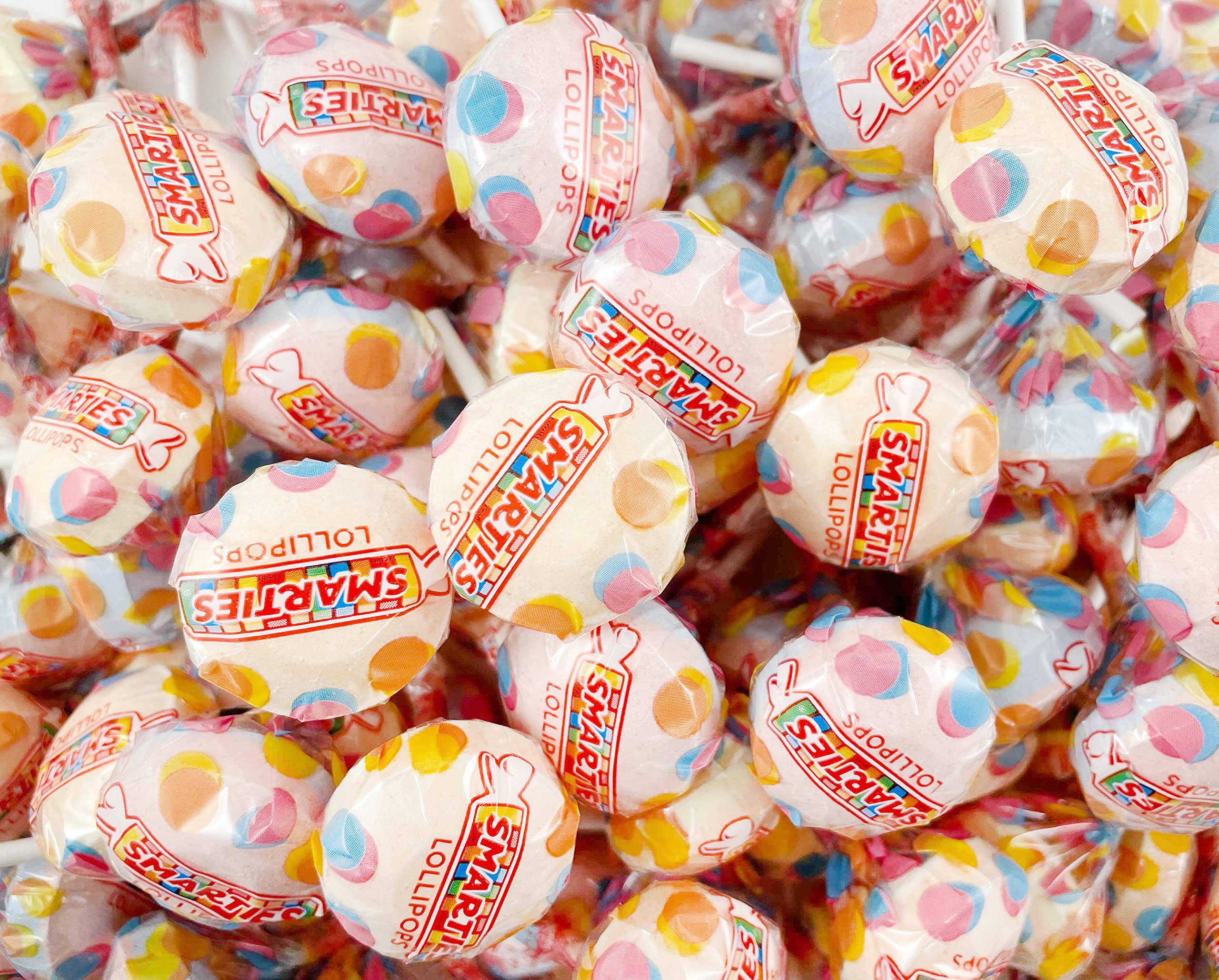 Smarties Lollipops Original Flavors Vegan-Friendly, Gluten-Free Hard Candy, 2 Pound Bag