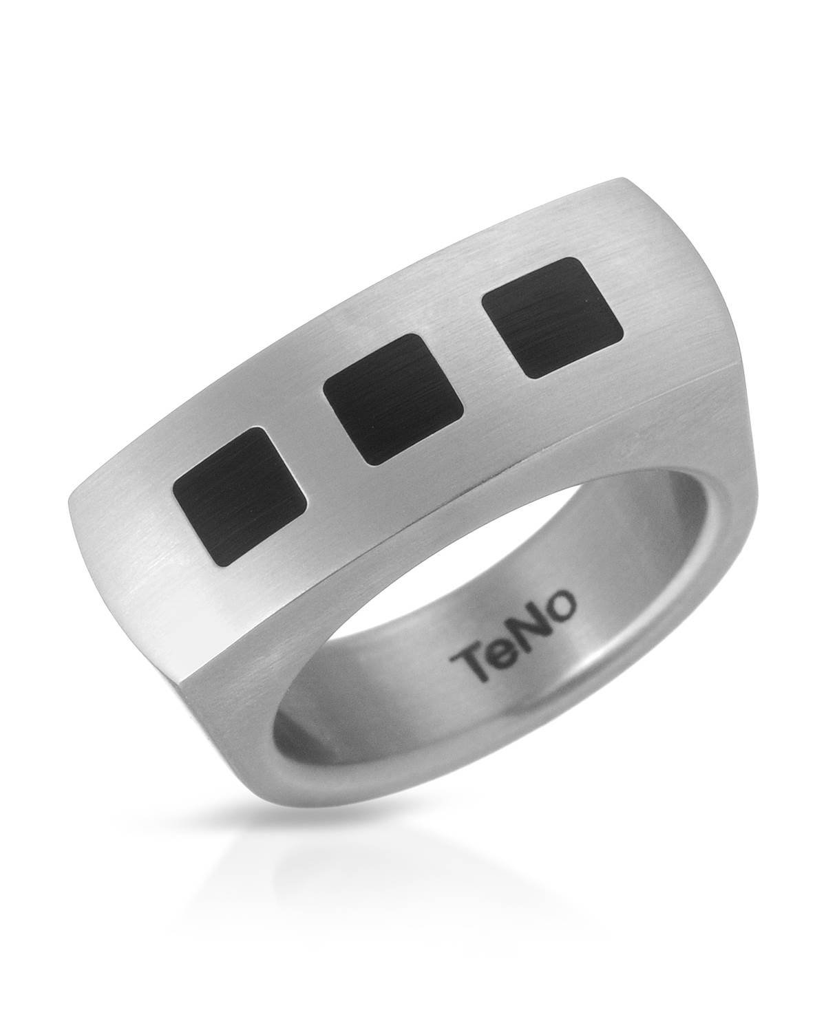 TeNo Stainless Steel Ring. Ring Size 8.