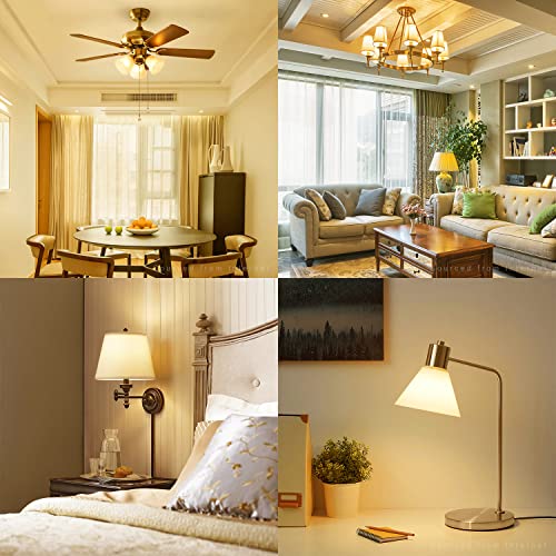 TORCHSTAR 5.5W A15 LED Bulbs 40 Watt Equivalent Dimmable, 3000K Warm White, E26 Medium Base, G45 Bulb Shape, LED Light Bulb for Ceiling Fan, UL listied, Pack of 6