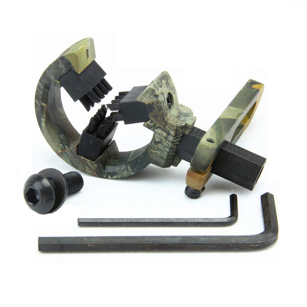Votono Whisker Biscuit Archery Arrow Rest Brush for Recurve Compound Bow Hunting Capture Arrows Rest Brush Whisker Archery Rest Bow Rest (Camouflage)