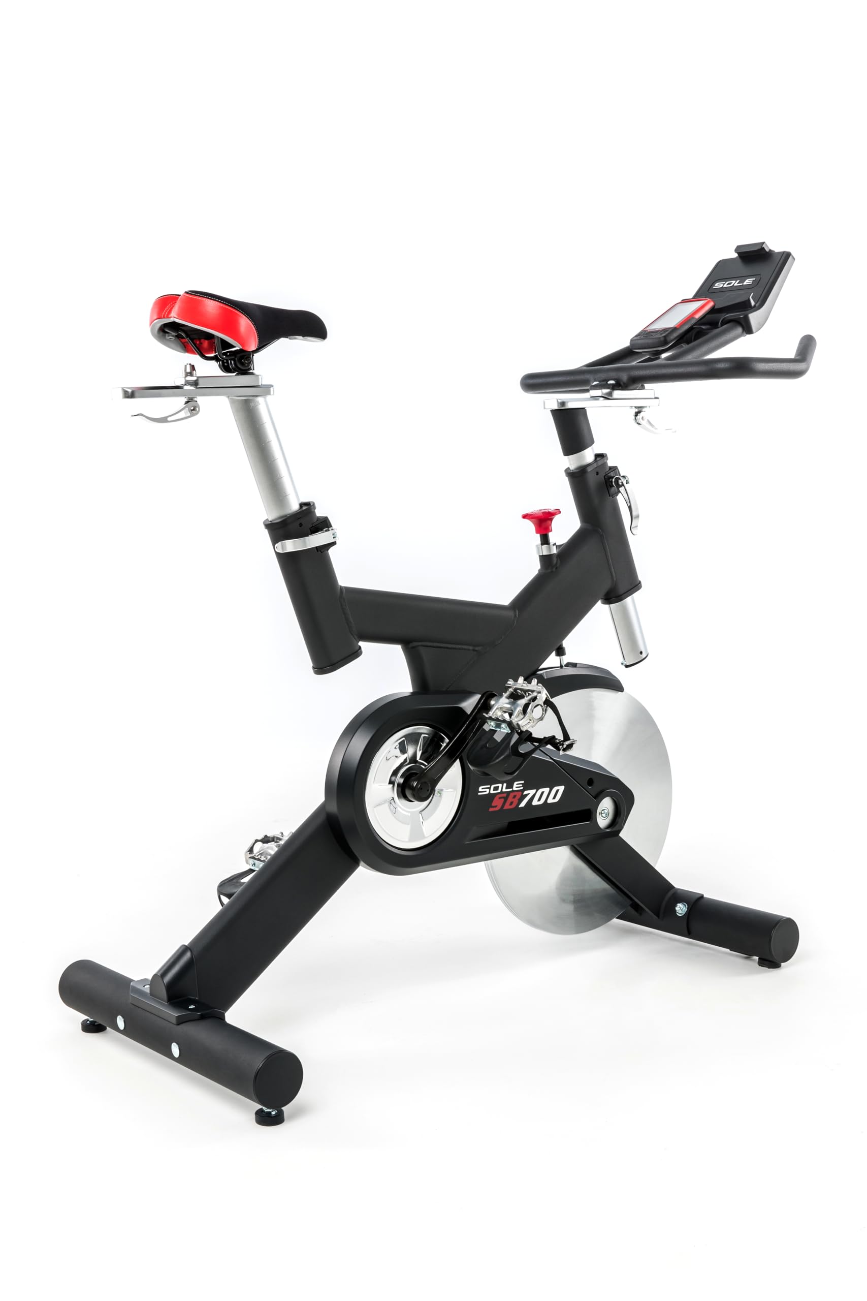 SOLE Fitness SB700 Light Upright Indoor Stationary Bike, Home and Gym Exercise Equipment, Smooth and Quiet, Versatile for Any Workout, Bluetooth and USB Compatible (Last Gen Model)